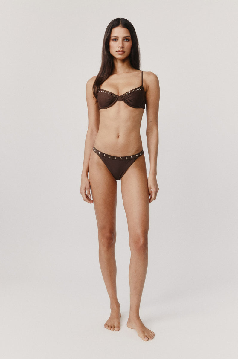 Julia Bikini Bottom | Chocolate – With Jéan