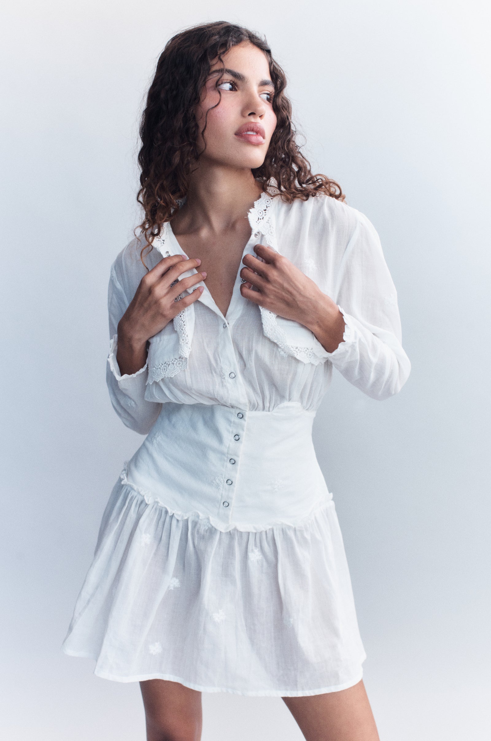 Dayna Dress | White – With Jéan