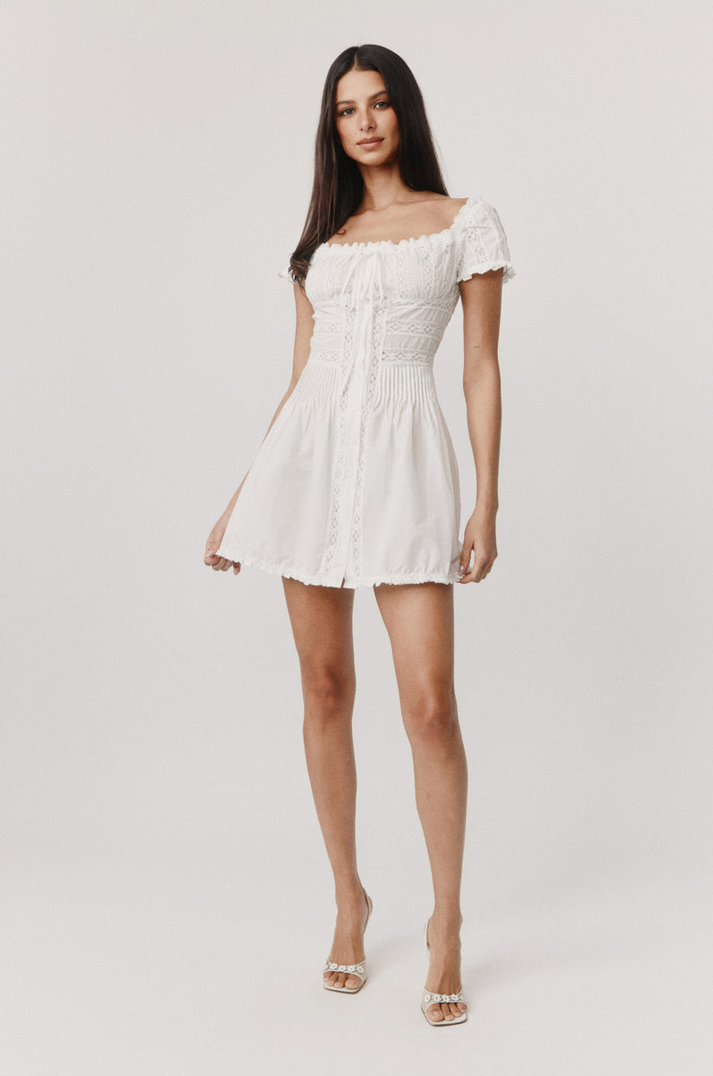 Aster Dress | White – With Jéan