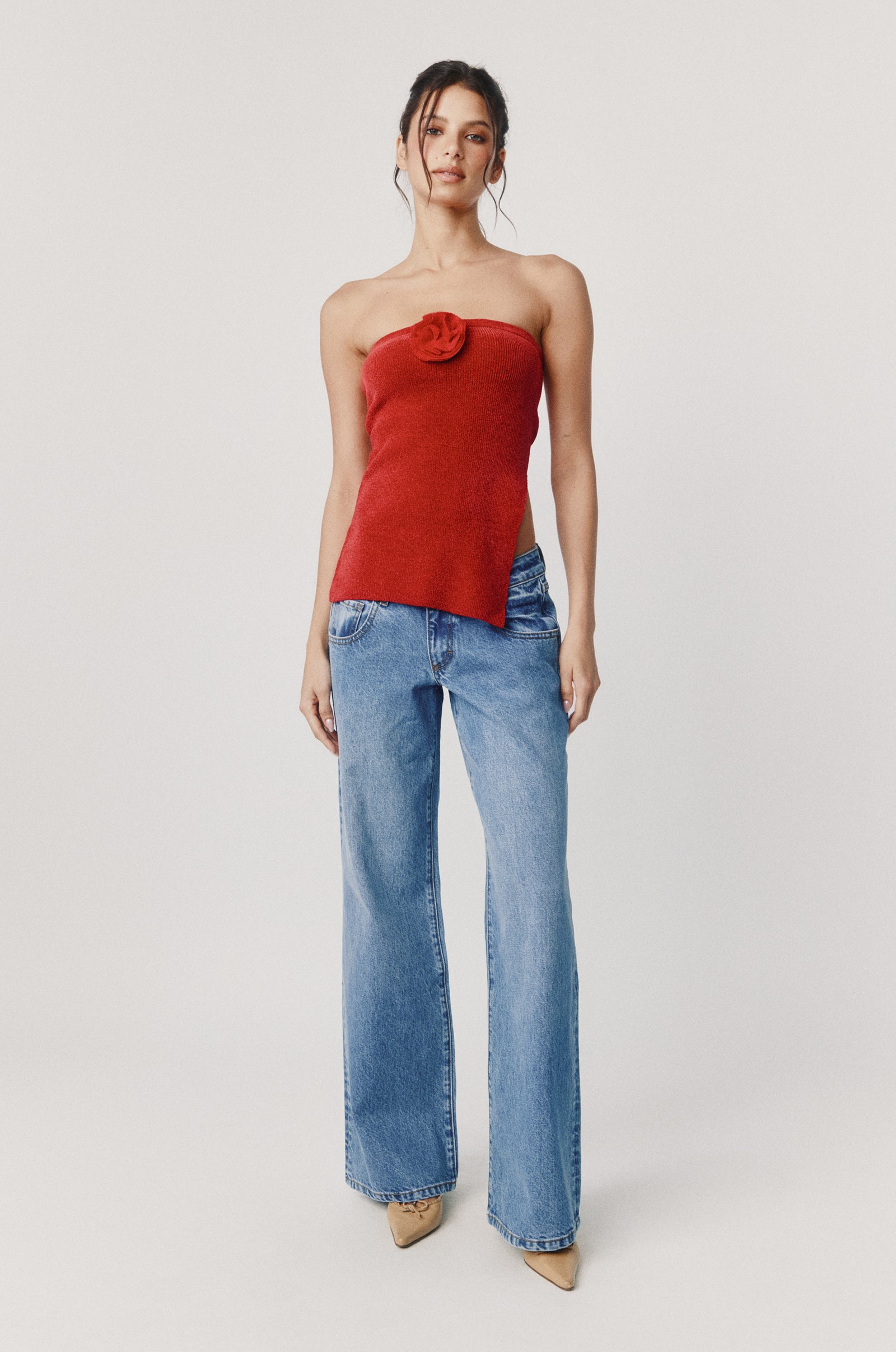 Belle Top | Red – With Jéan