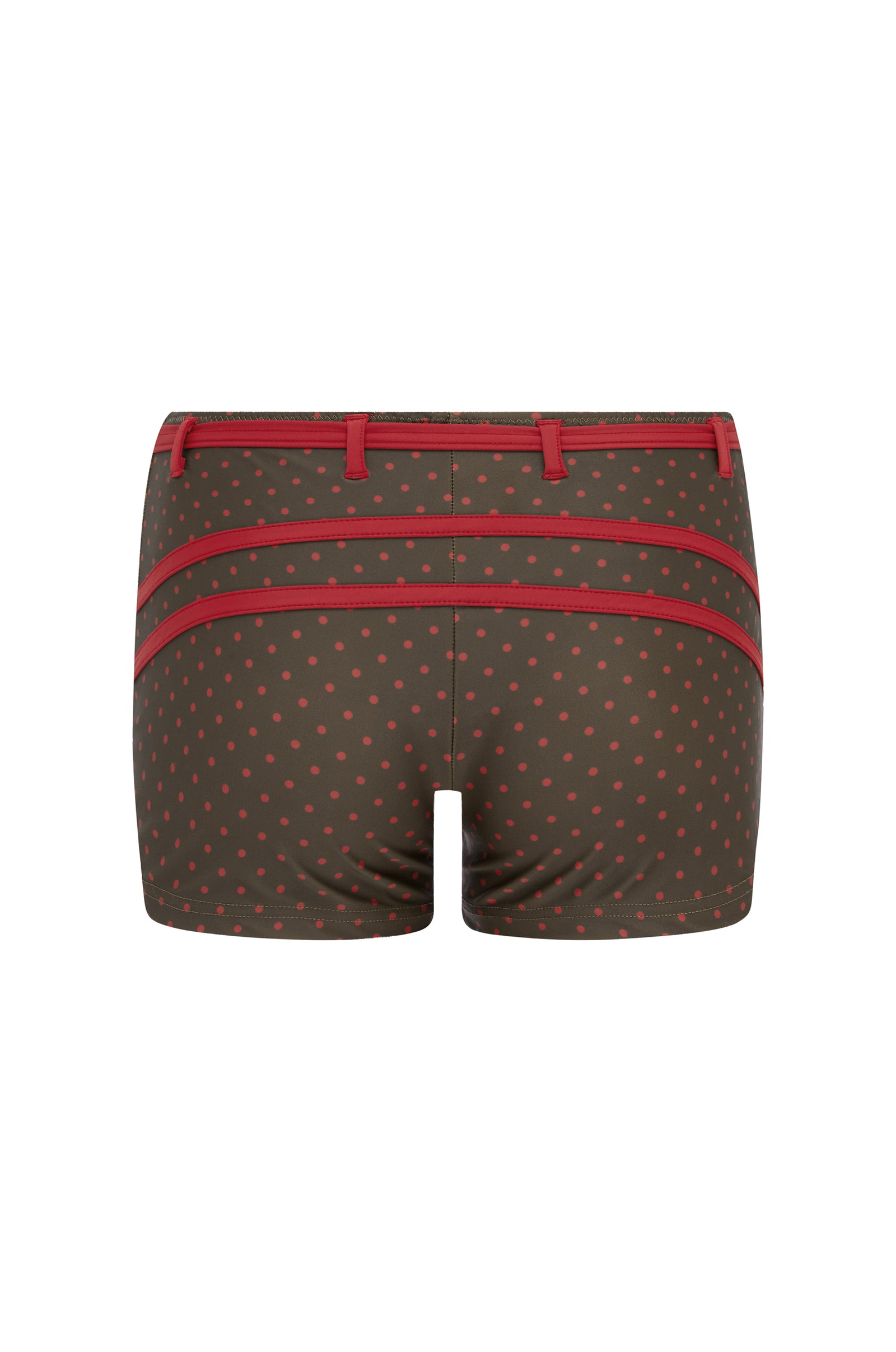 Blake Swim Shorts | Brown / Red Polka Dot – With Jéan