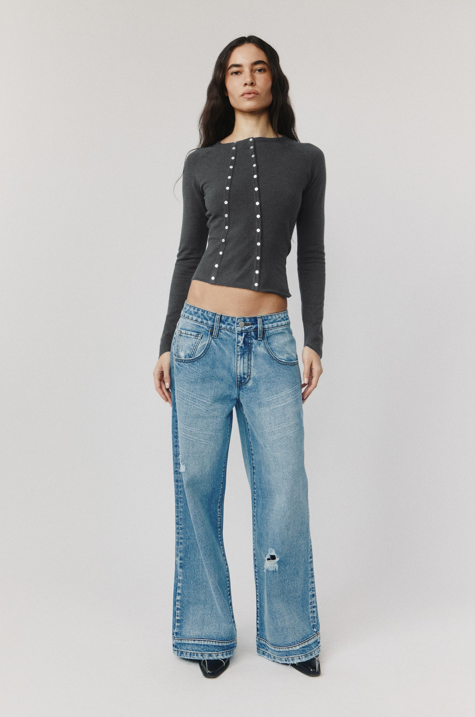 Demi Top | Navy – With Jéan