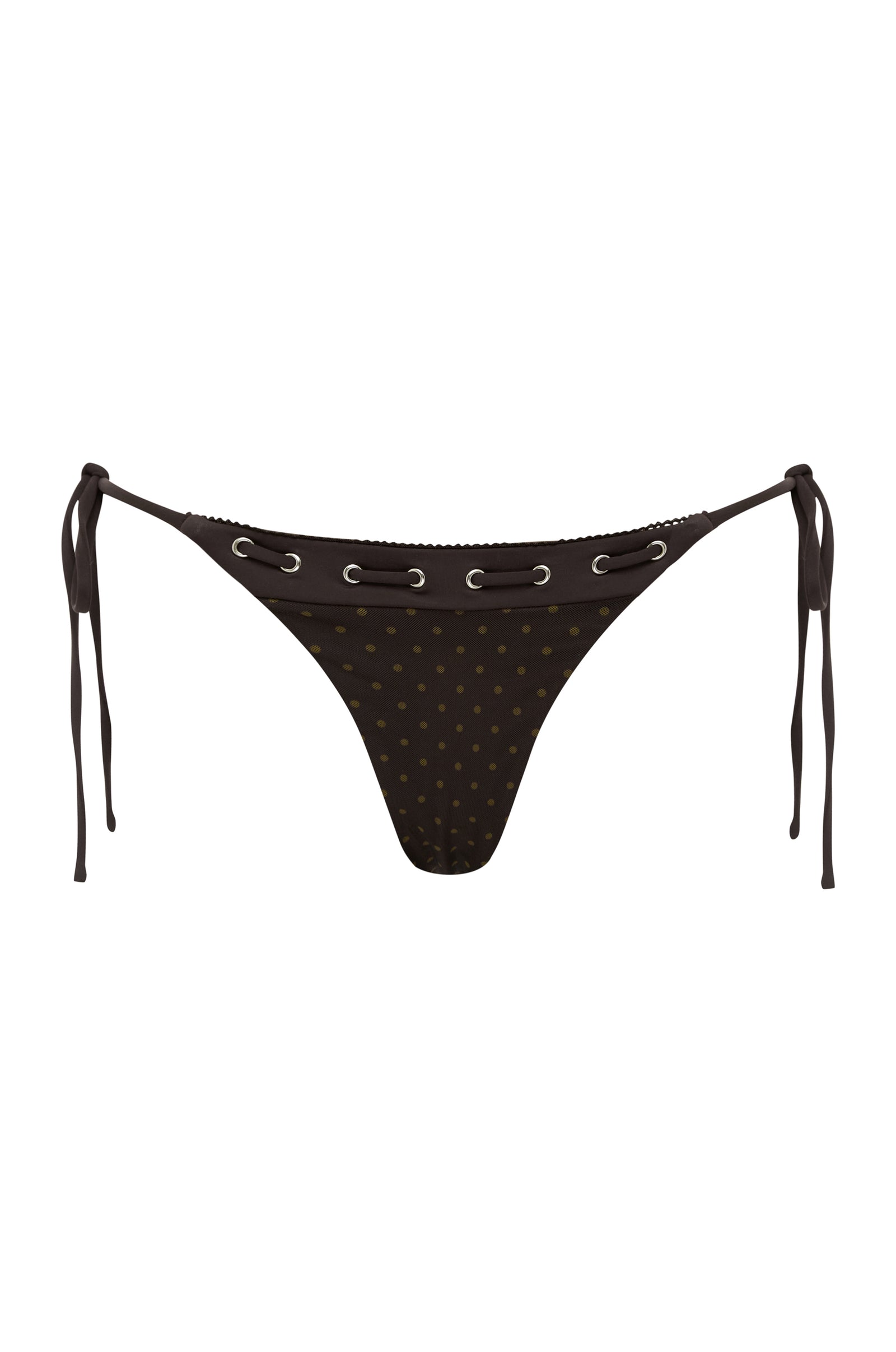 Juni Bikini Bottom | Brown Polka Dot – With Jéan