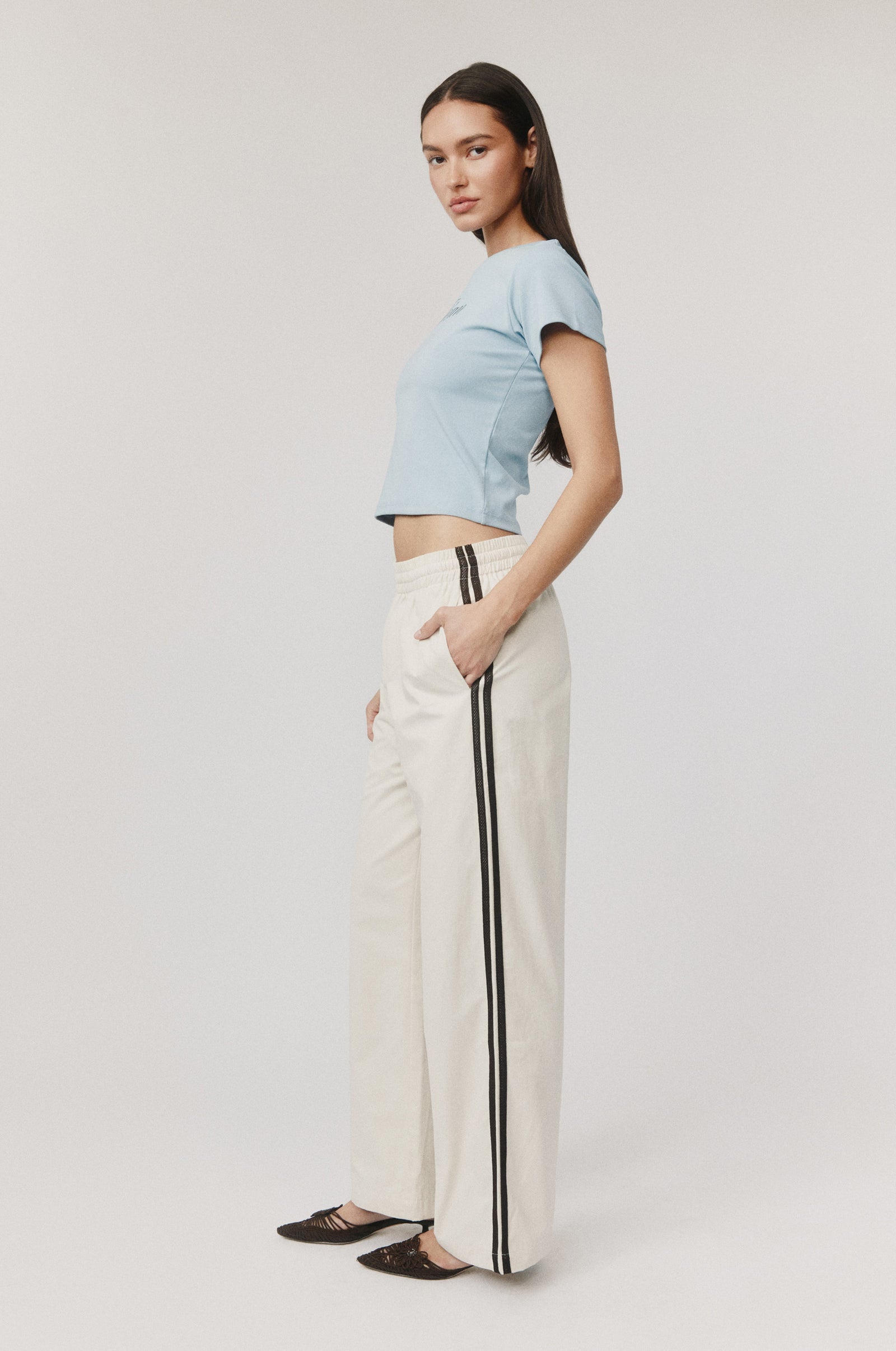 Romeo Track Pant | Cream – With Jéan