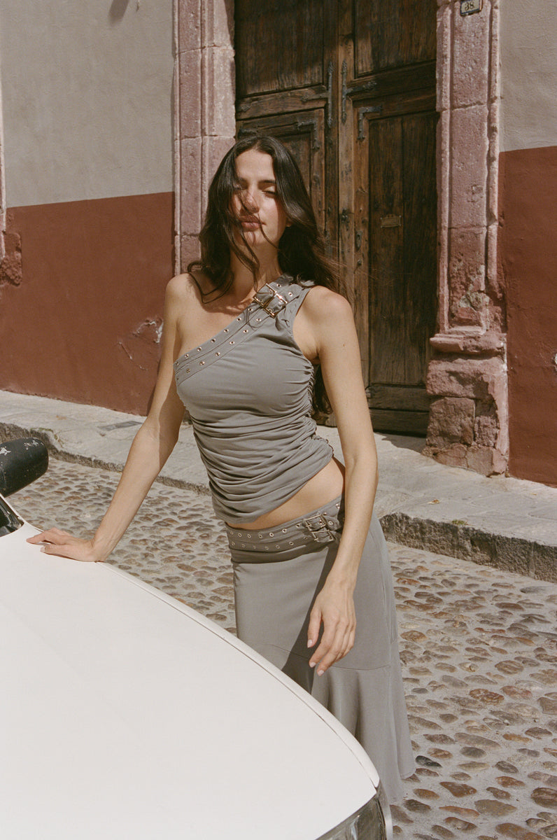 Sloan Top | Slate – With Jéan